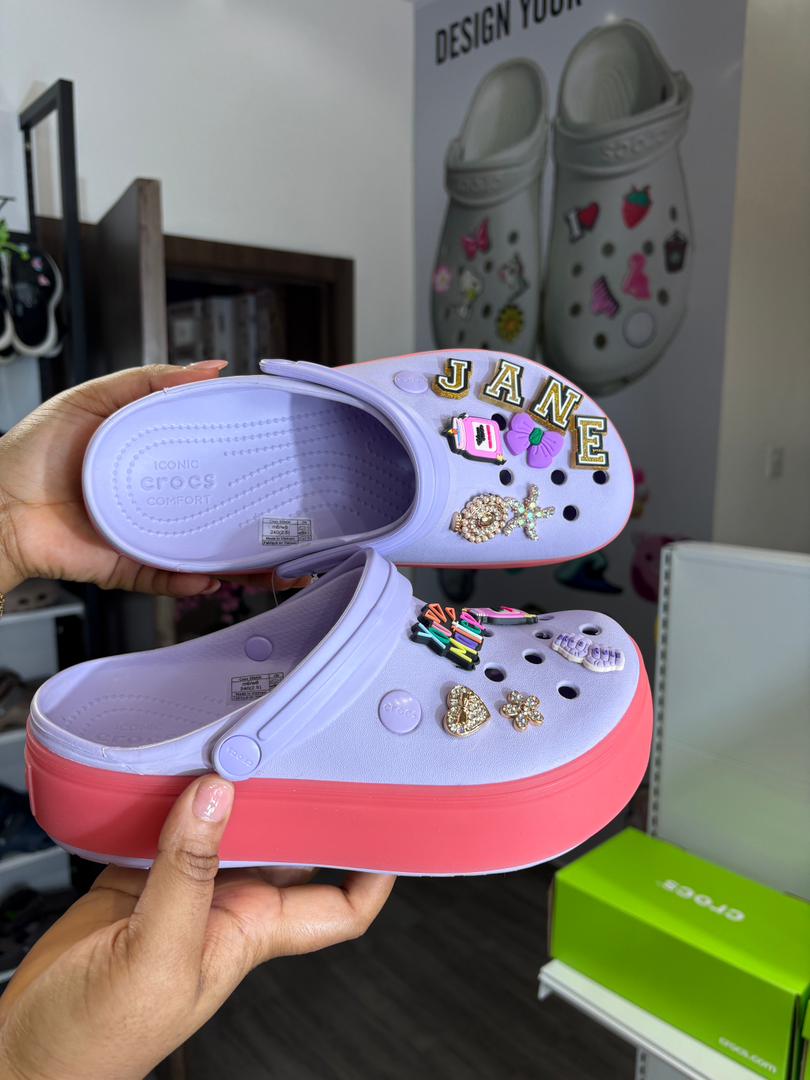 Lilac/Red Crocband - Ify Klozet